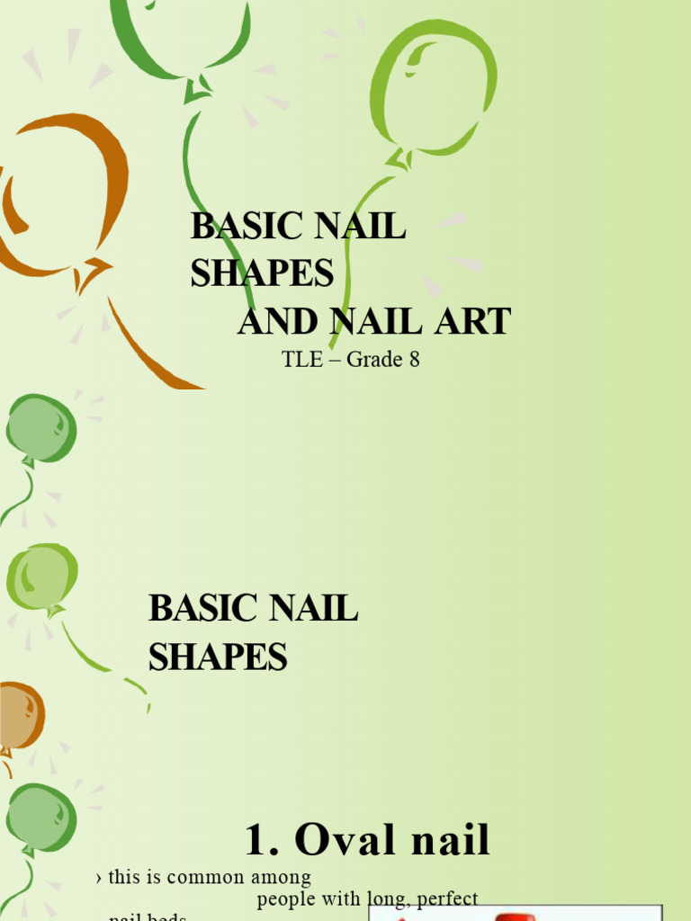 Nailcare Basic Nail Shapes and Art | PDF