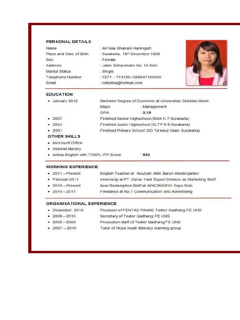 Curricullum Vitae | PDF