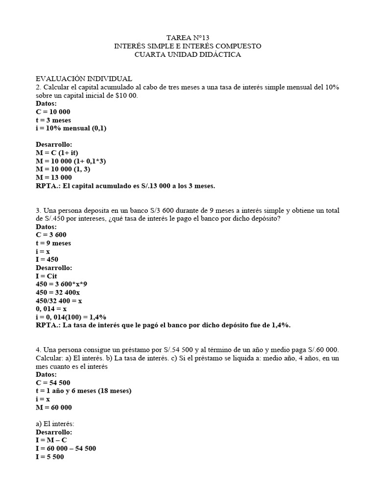 Tarea de Mate #13 | PDF