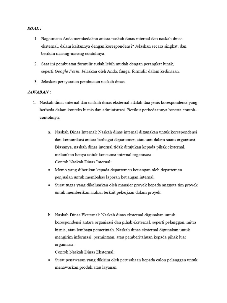 PENGURUSAN SURAT, TATA PERSURATAN DAN FORMULIR | PDF