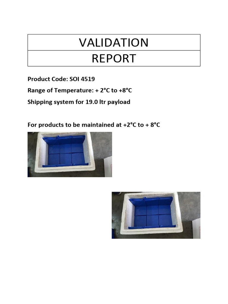Validation Report For TCP - Serum Institute | PDF | Physical Sciences