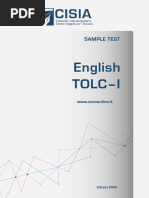 TOLC-E Full Practice Test en | PDF