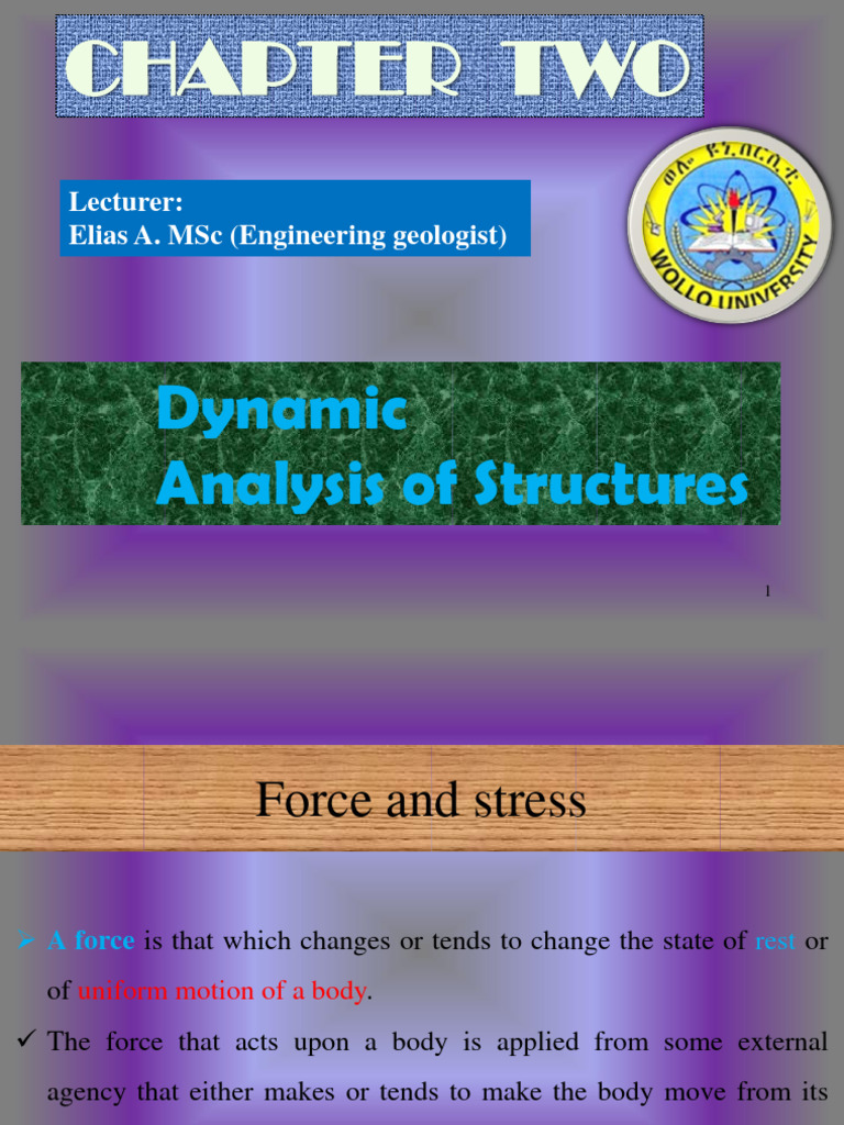 CH 2. Dynamic Analysis of Structures | PDF | Stress (Mechanics) | Force CH 2. Dynamic Analysis of Structures | PDF | Stress (Mechanics) | Force