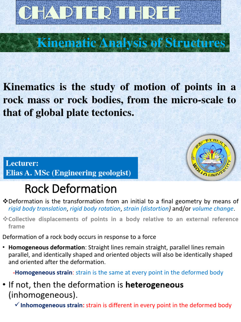 CH 3. Kinematic Analysis of Structures | PDF | Deformation (Engineering) | Plasticity (Physics)