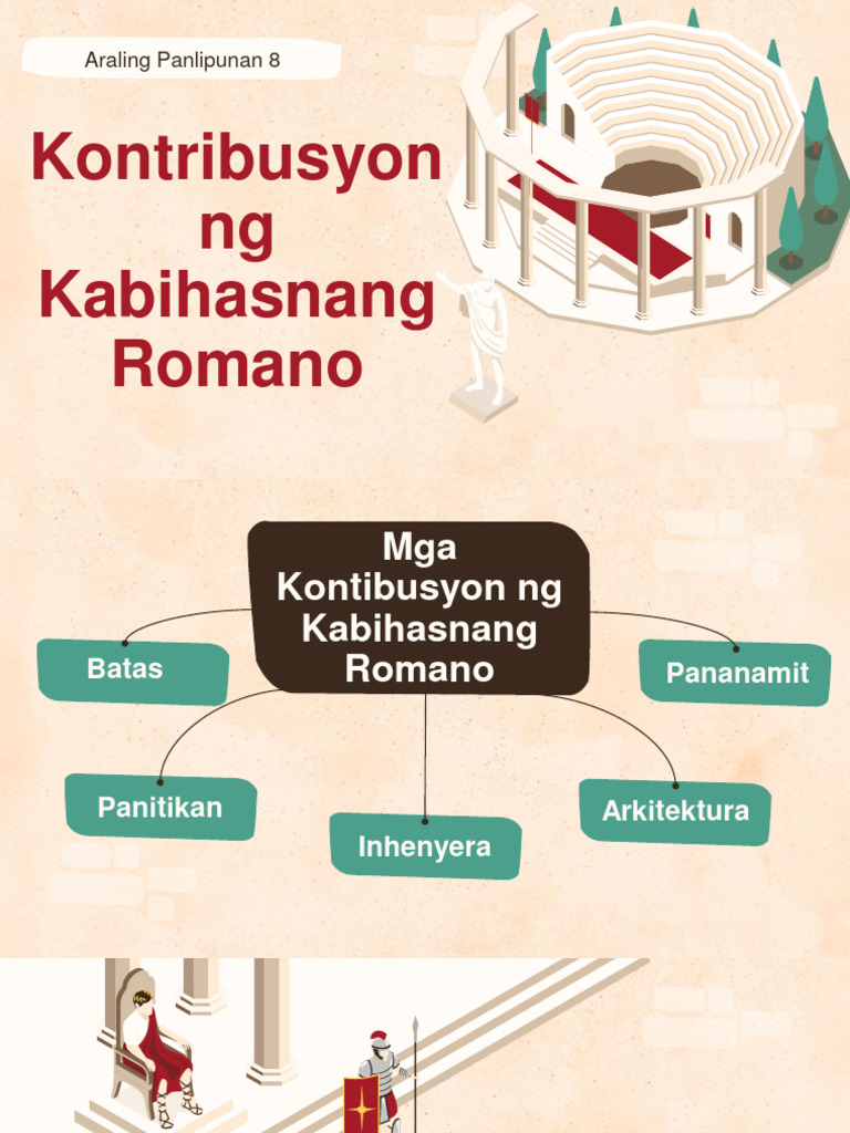 Kontribusyon NG Kabihasnang Romano | PDF