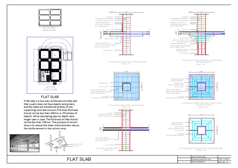 BC Flat Slab | PDF | Column | Concrete