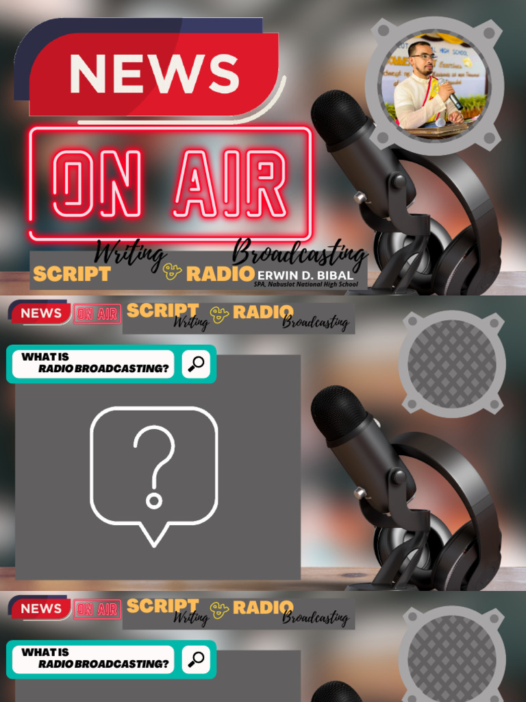 Script Writing and Radio Broadcasting E.D. Bibal | PDF | Broadcasting | Radio