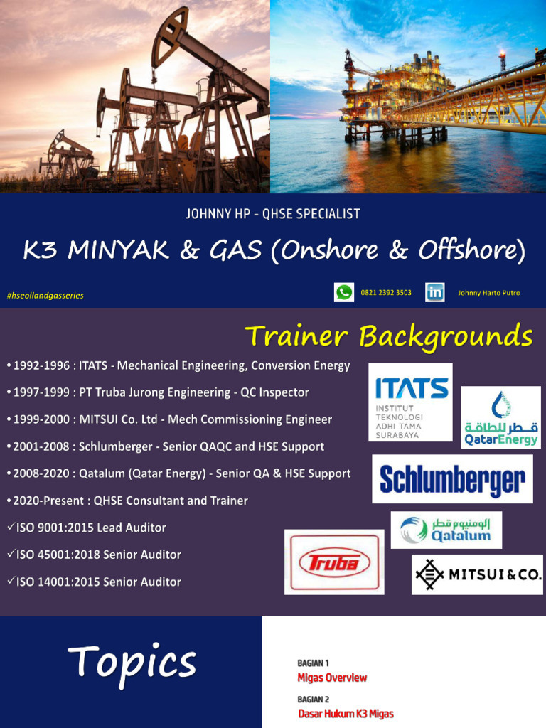 E Material - K3 Minyak Dan Gas Awareness - Heccons Id | PDF
