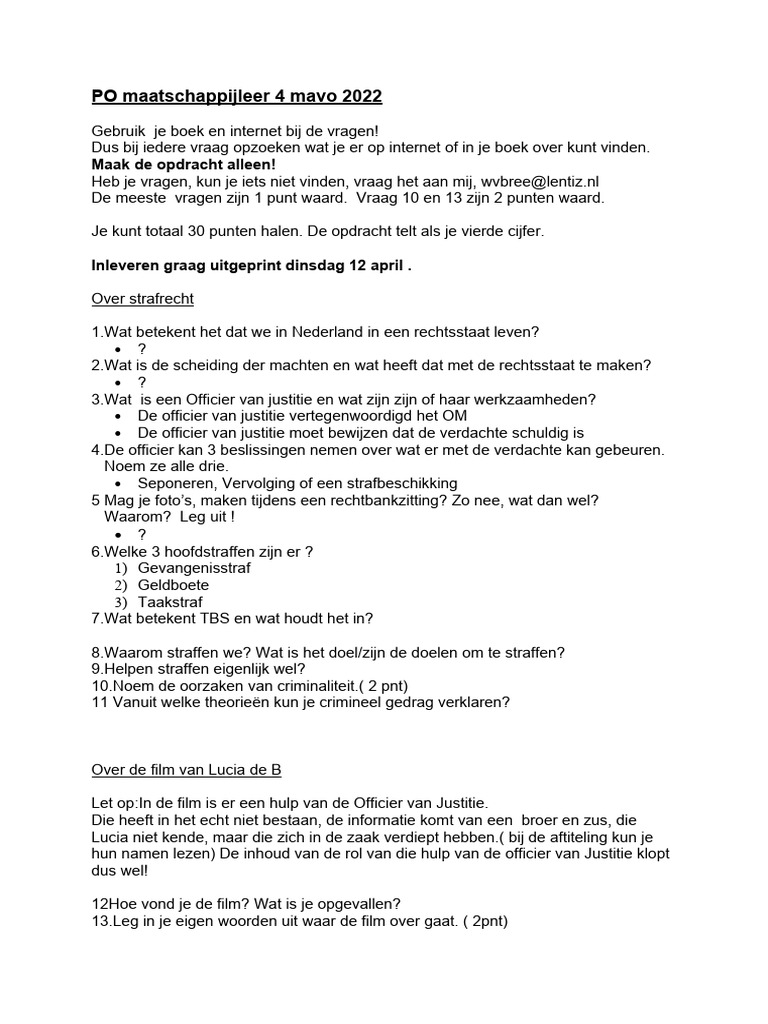 PO Maatschappijleer 4 Mavo 2022 Def | PDF