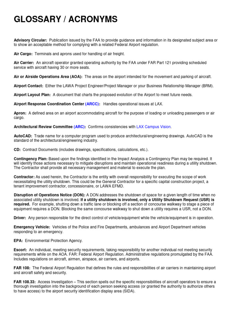 Glossary Acronyms | PDF | Technology & Engineering