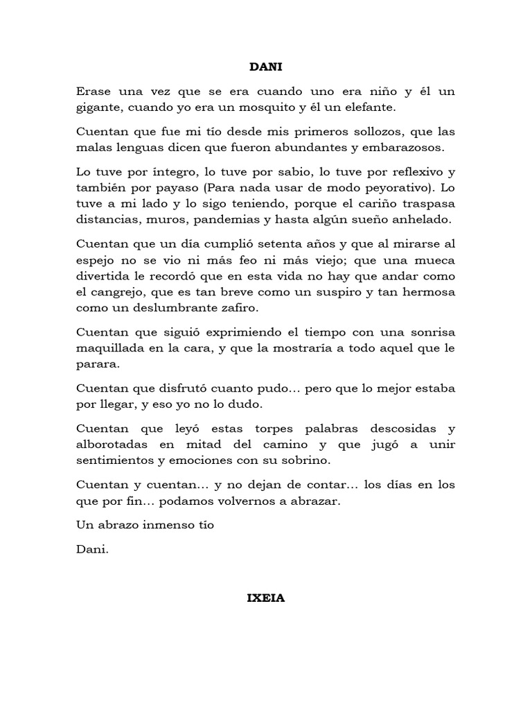Texto Tio Ramón | PDF