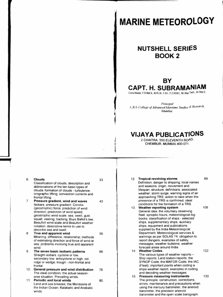 METEOROLOGY by Subramanium | PDF