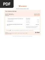 Delivery Receipt (Order #166598201335) From Lalamove | PDF | Service ...