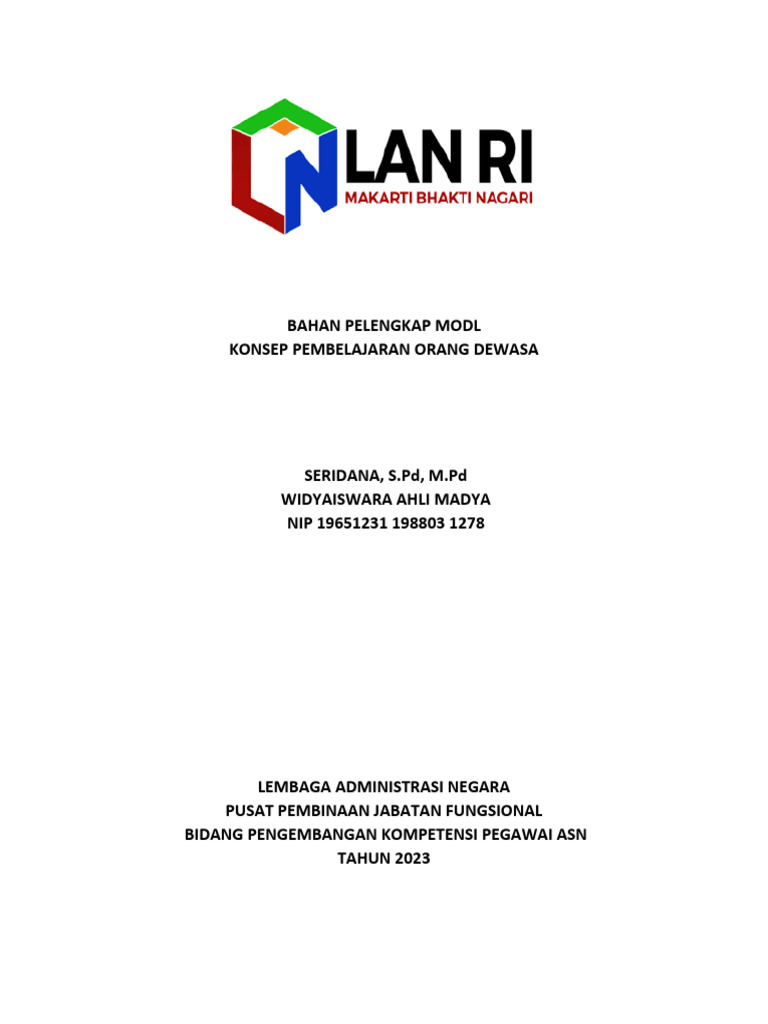 Bahan Pelengkap Modul Pod | PDF