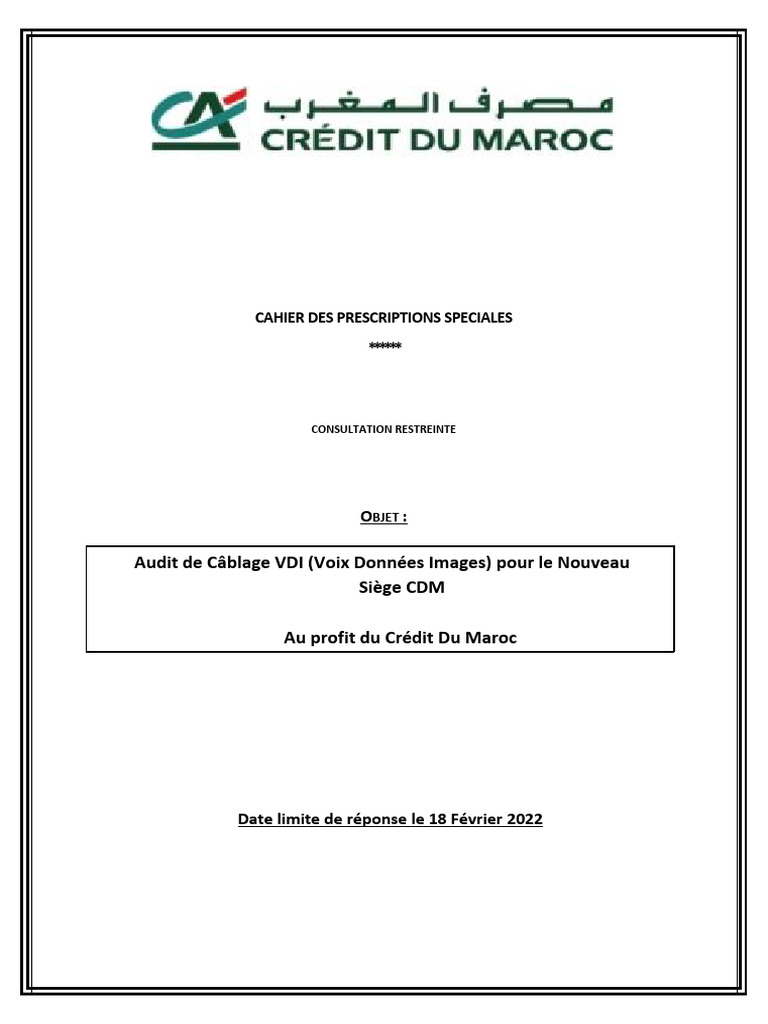 CDM - Audit Cablage Informatique Des Arenes | PDF | Fibre optique | Audit