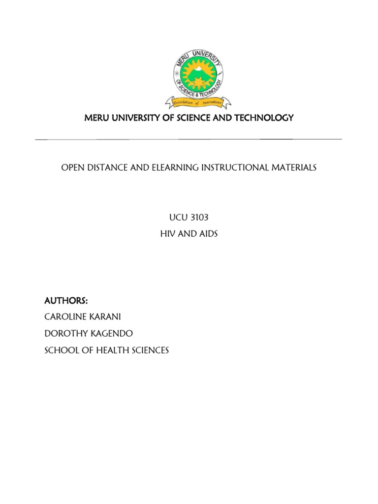 INTRODUCTION | PDF | Hiv/Aids | Management Of Hiv/Aids