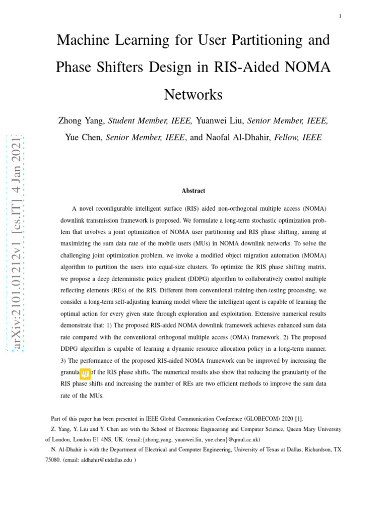 1.machine Learning For User Partitioning and | PDF | Mathematical Optimization | Cluster Analysis