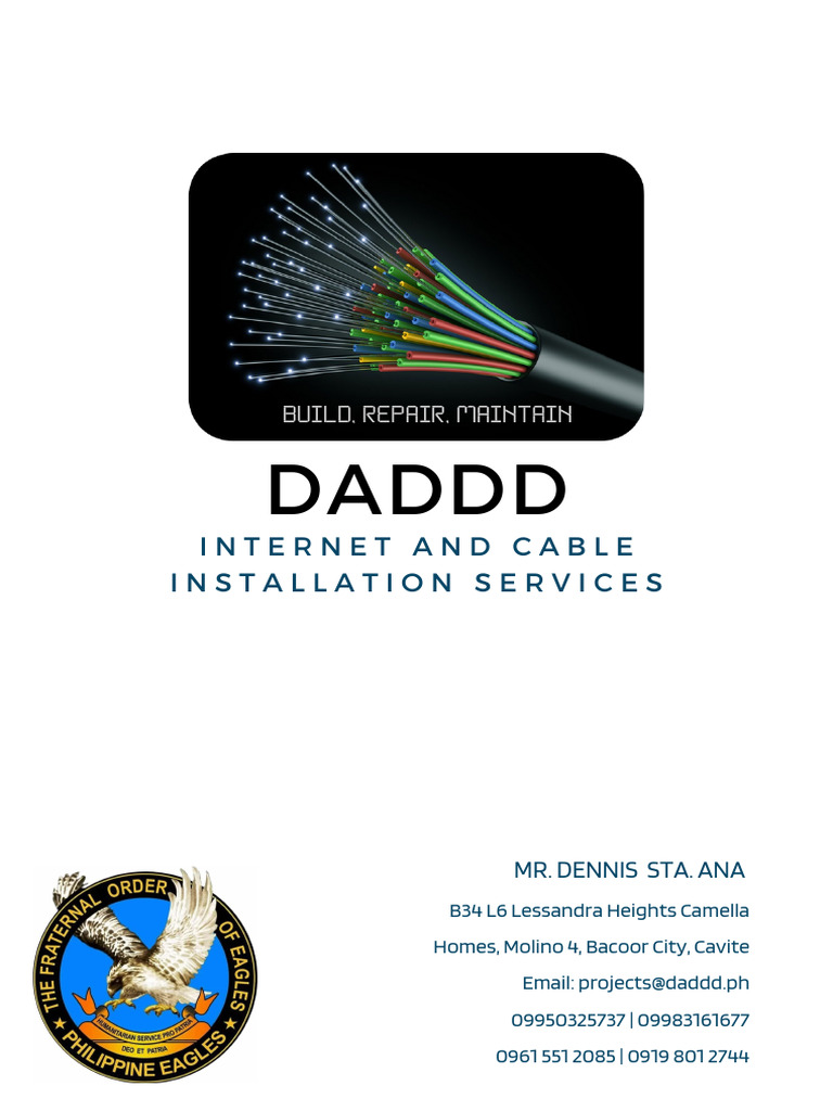Internet & Cable Installation Services | PDF | Fiber To The X ...
