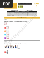 Imo Sample Paper Class-3 2025-26 | PDF | Geometry | Mathematics