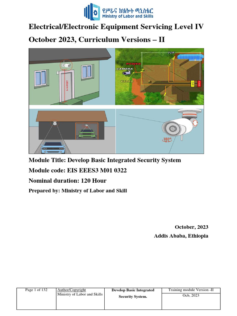M02-Basic Integrated Security System | PDF | Closed Circuit Television | Video
