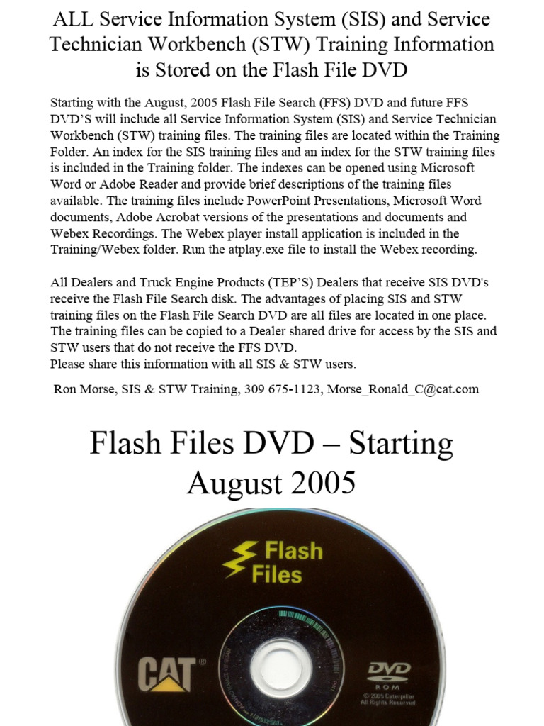Flash File DVD - SIS and STW Training Information | PDF