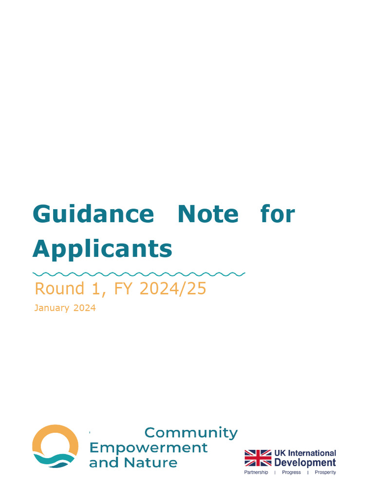 OCEAN Guidance Note for Applicants 2024 1 | PDF | Sustainability ...