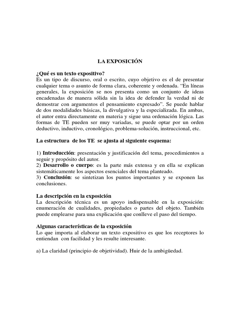 Textos Expositivos | PDF | Cognición