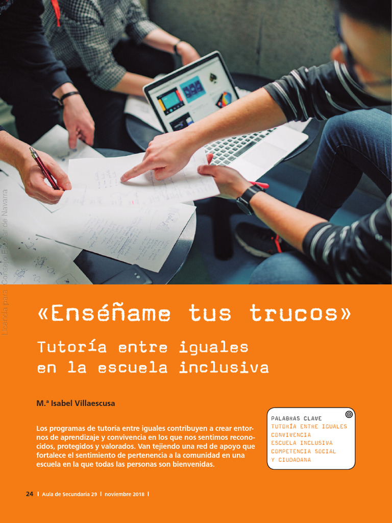 Tutoria Entre Iguales en La Transición A Secundaria | PDF | Aprendizaje | Inclusión (Educación)