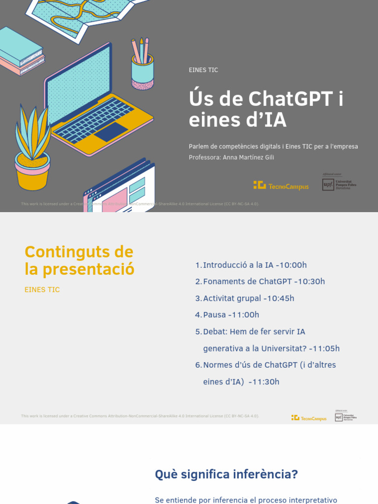 Eines TIC IA I Ús de ChatGPT | PDF