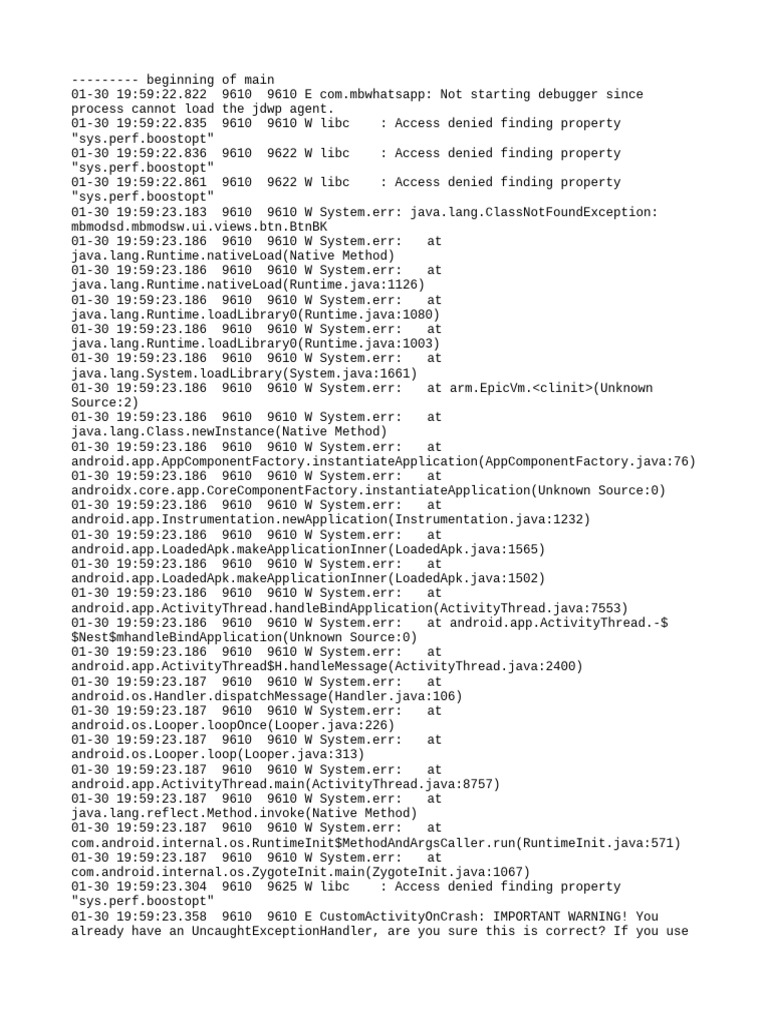 logcat | PDF | Java (Programming Language) | Mobile App