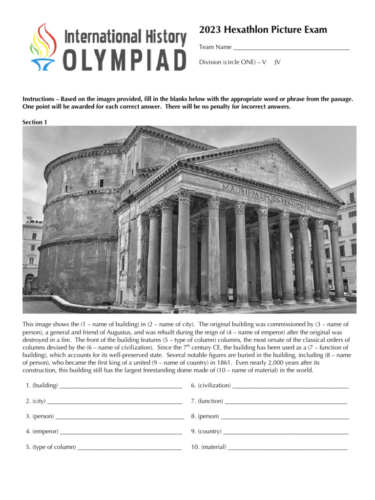 2023 Hex Picture Exam VJV | PDF | Temple