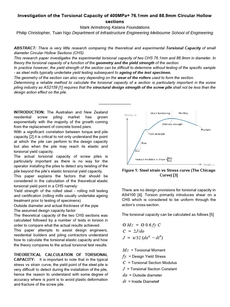Torsion Paper | PDF | Deformation (Engineering) | Yield (Engineering)