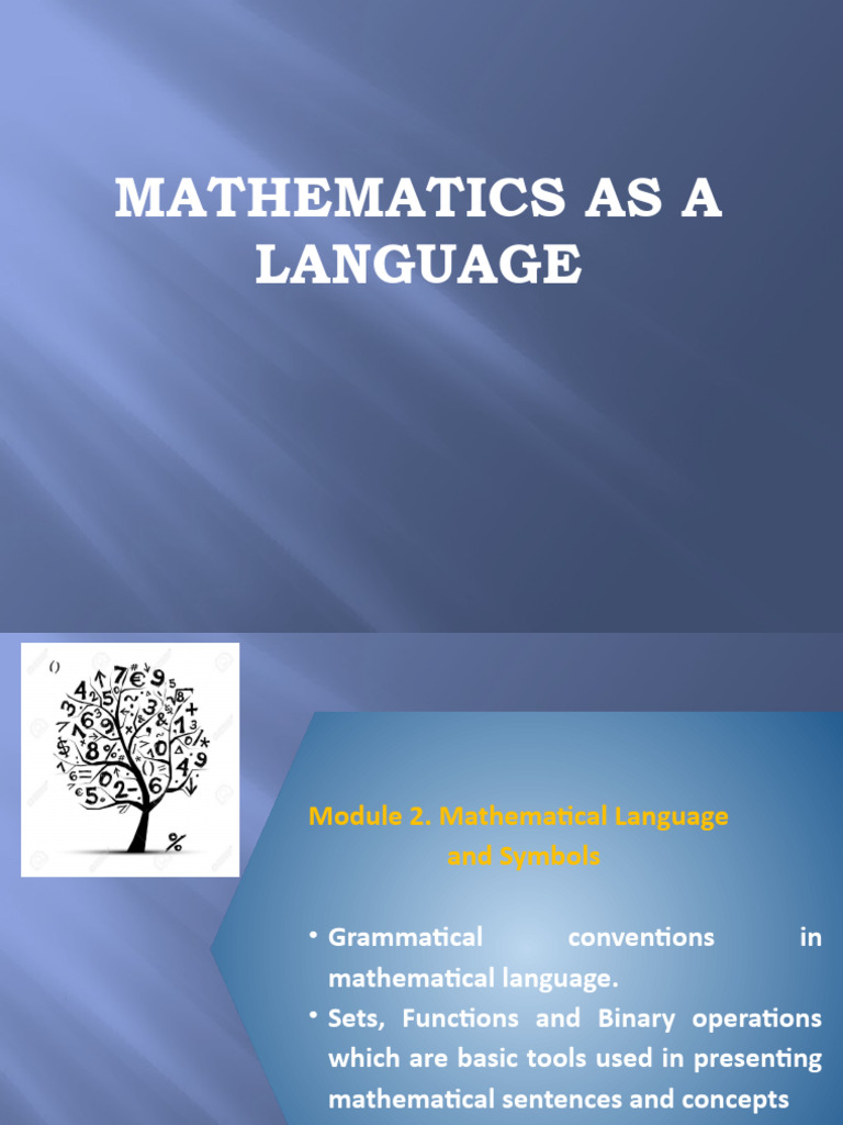 Mathematical Language & Symbols | PDF | Function (Mathematics) | Set (Mathematics)