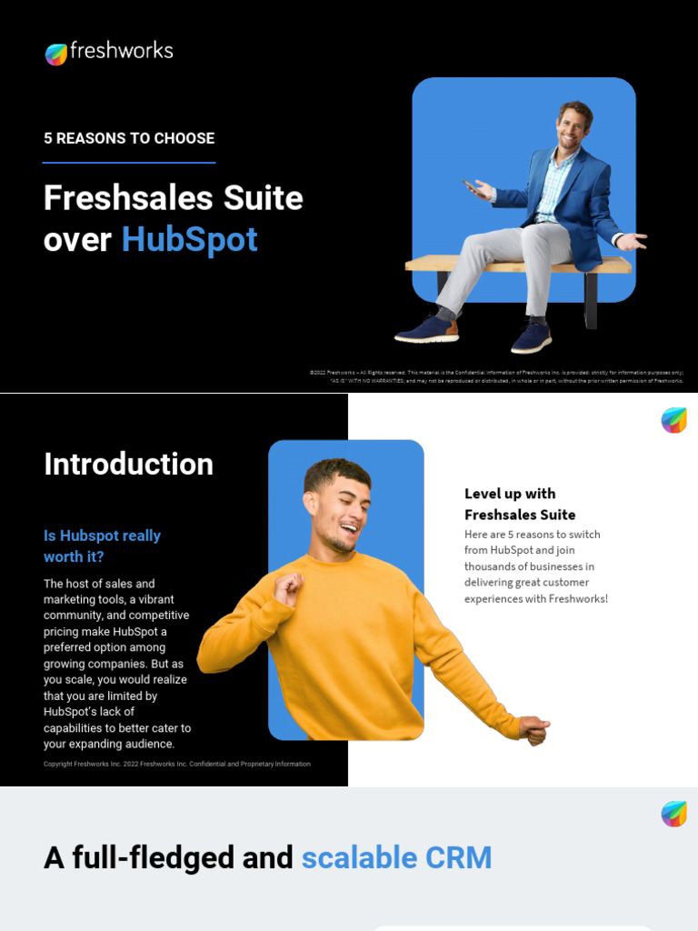 Why Freshsales Suite Is Better Than Hubspot Pdf Sales Customer Relationship Management 