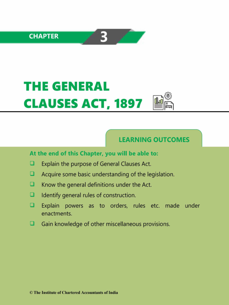 3 General Clauses Act | PDF