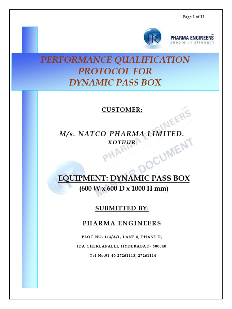 Blog-PQ FOR DYNAMIC PASS BOX | PDF | Calibration | Physical Sciences