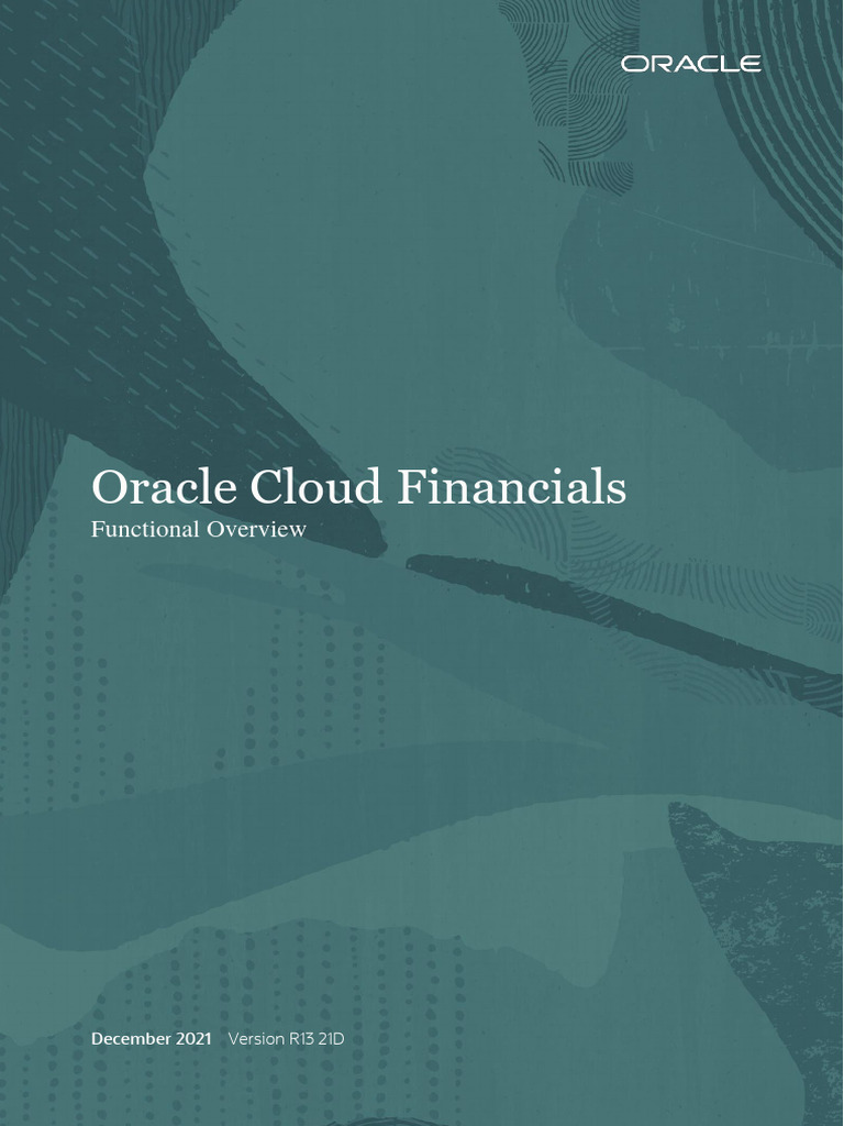 Functional Overview - Oracle ERP - Financial - r13-21D | PDF