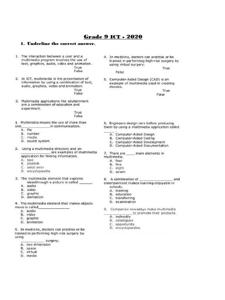 Grade 9 - SP - ICT | PDF | Network Topology | Computer Network