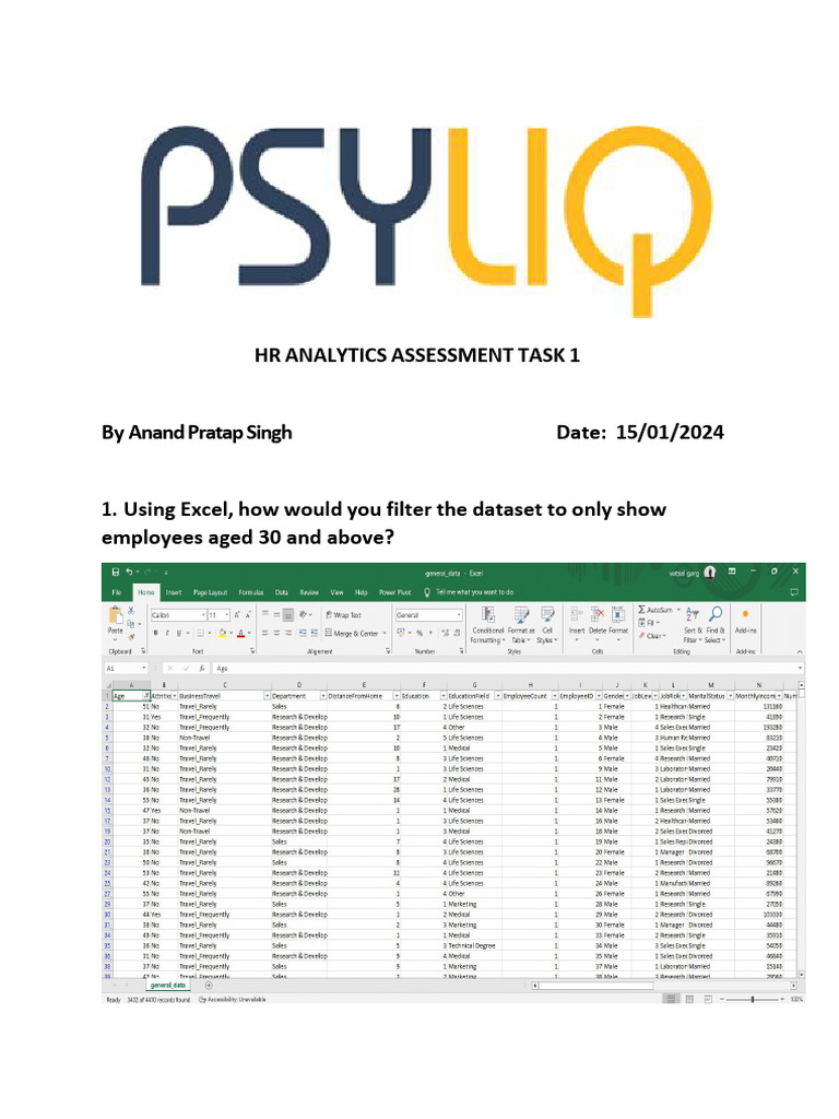 HR Analytics Assessment | PDF | Information Science | Computing