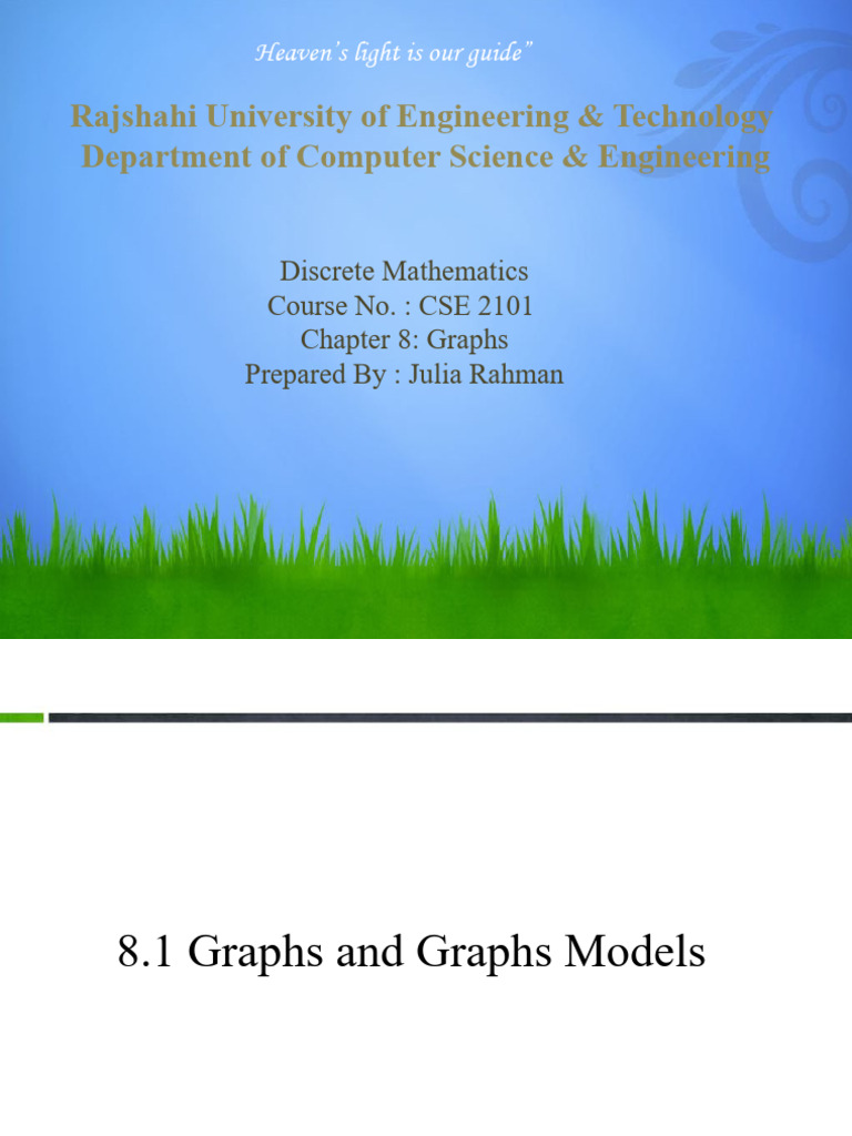 Chapter 8 Graphs | PDF