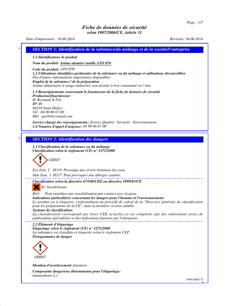21-FDS Arome Vanille Ato 076 | PDF