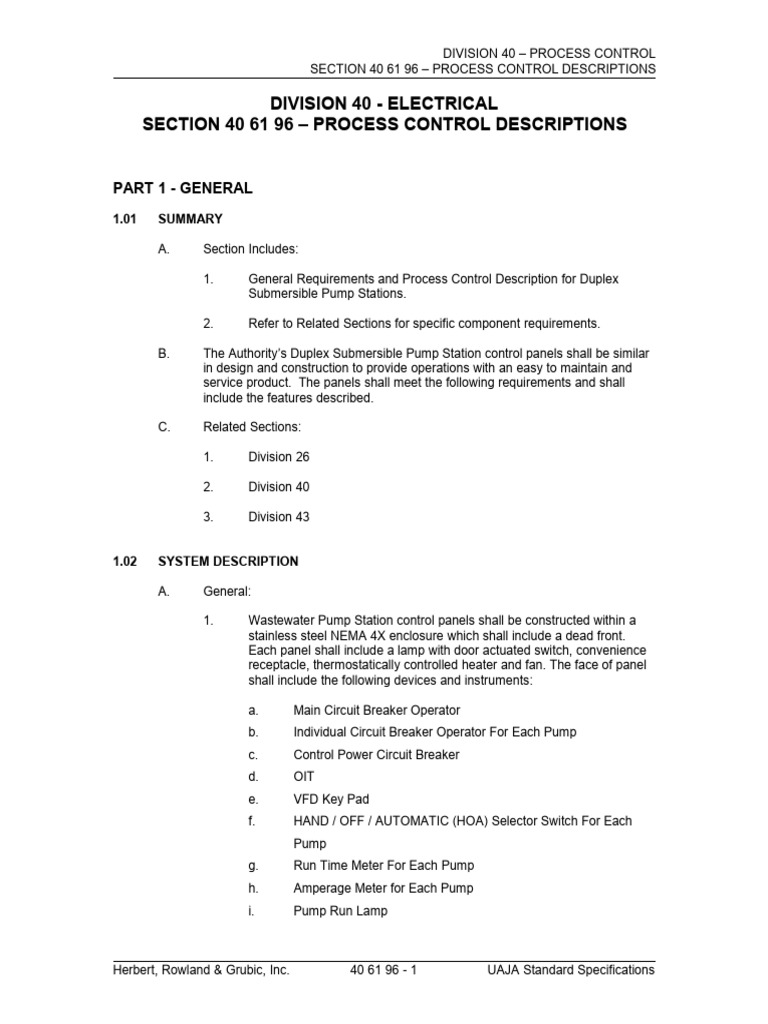 40 61 96 - Process Control Descriptions | PDF | Programmable Logic ...