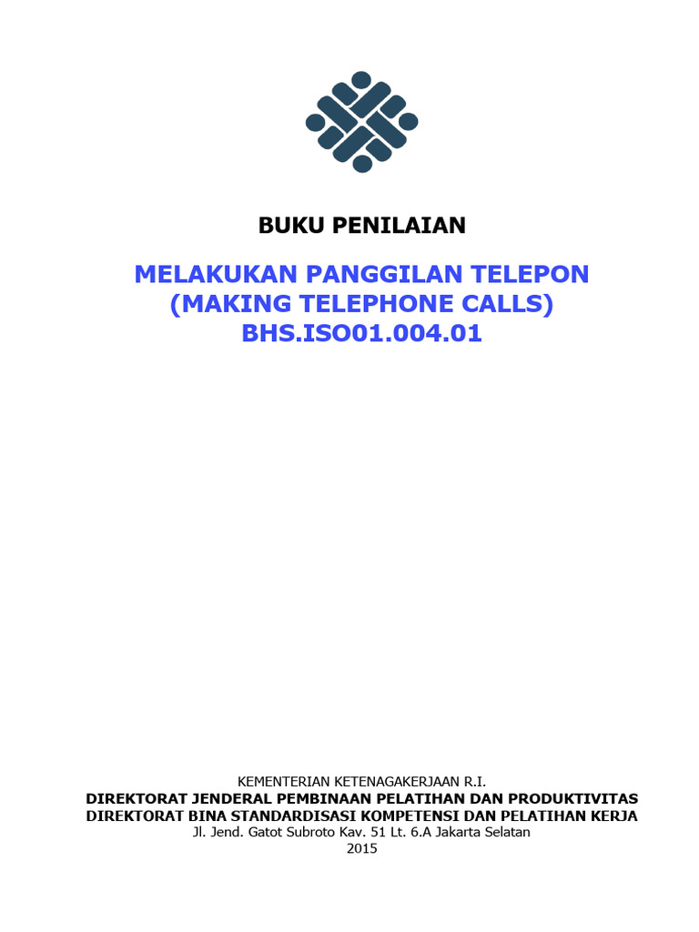Melakukan Panggilan Telepon (Making Telephone Calls) BHS - ISO01.004.01 | PDF | Language Arts ...