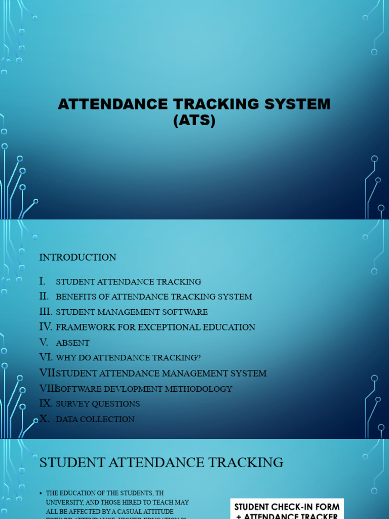 ATTENDANCE TRACKING SYSTEM (Ats) | PDF | Enterprise Resource Planning | Methodology