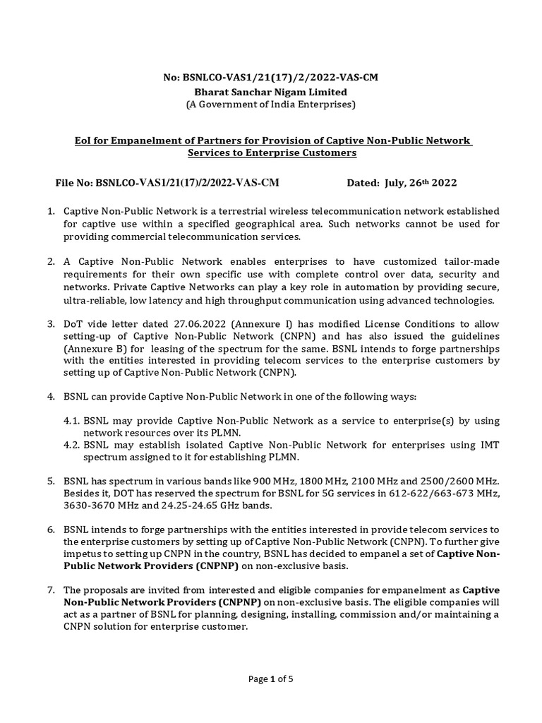 Policy CNPN v2 BSNL | PDF | Indemnity | Private Law