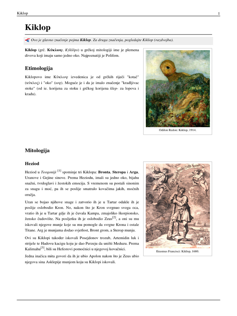 Kiklop | PDF