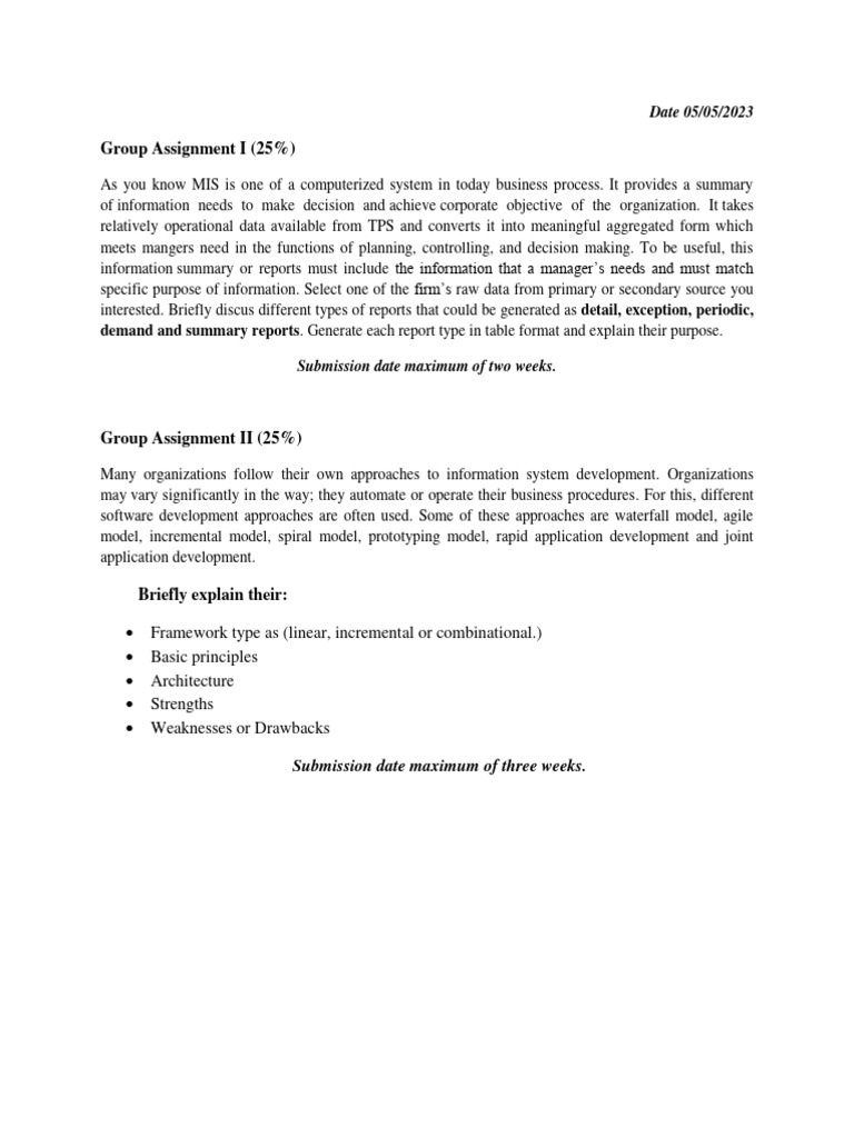 Mis Assignment Pdf 
