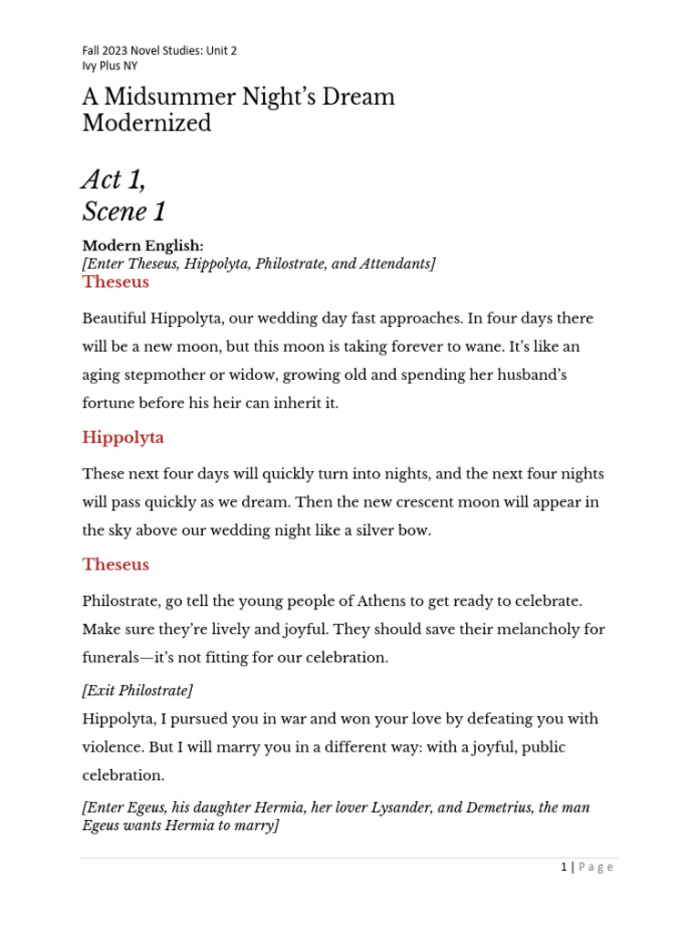 A Midsummer Night's Dream | PDF | A Midsummer Night's Dream