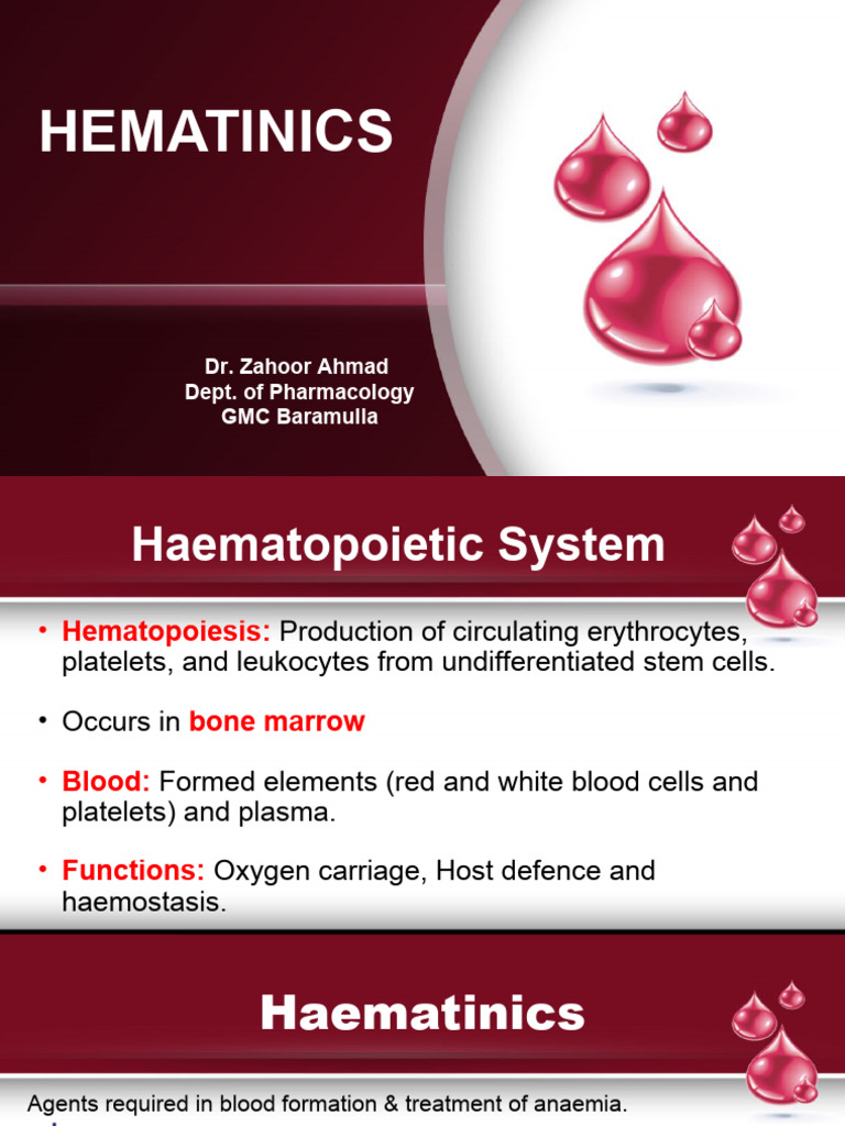 Hematinics (Iron and Vitamin B12) | PDF | Vitamin B12 | Anemia