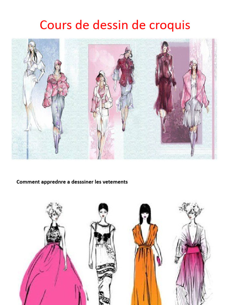 Apprendre le dessin de mode facilement | PDF | Dessin | Vêtements